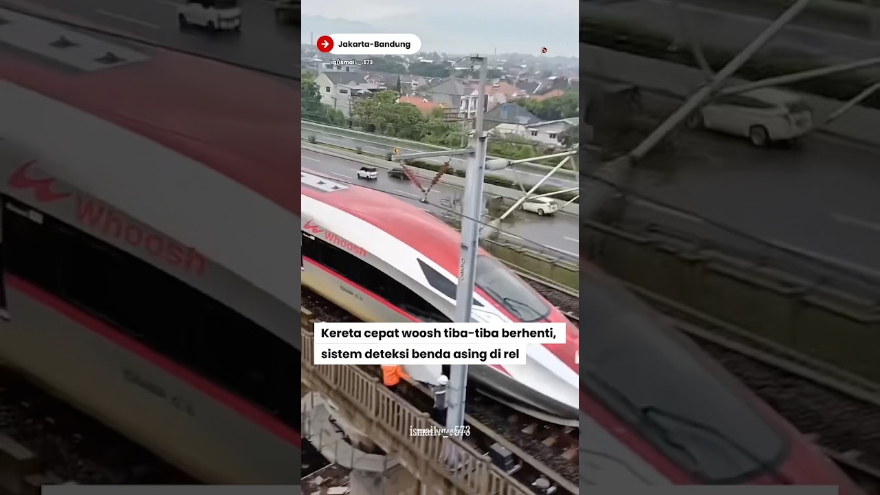 Woosh high-speed train suddenly stopped, foreign object detection system on the rails