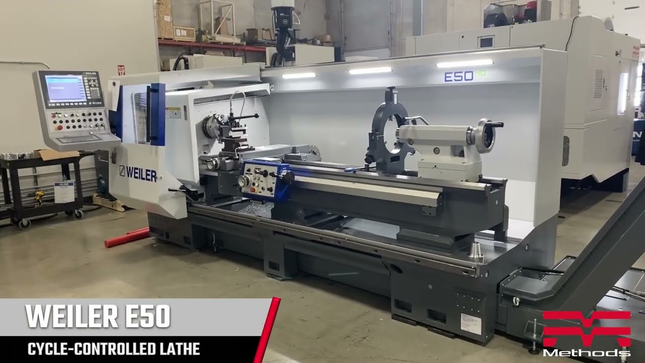 Weiler E50 Cycle Controlled Lathe - Spindle View