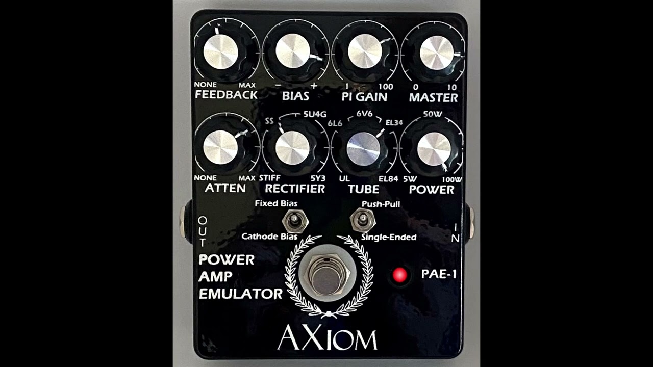 AXiom Effects PAE-1 v2 demo - guitar plugged straight in, no boost.