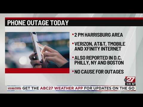 Cell phone outage reported in Harrisburg area