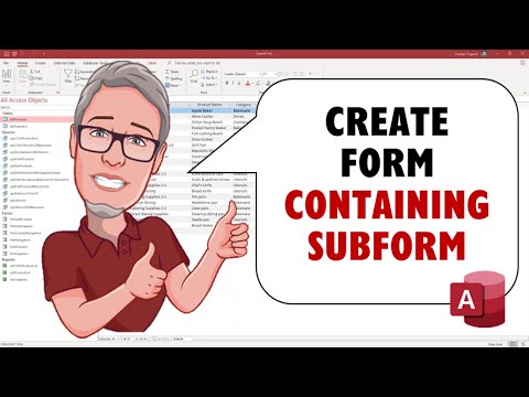 How to Create a FORM WITH SUBFORM in MS Access | The Introduction to MS Access Course