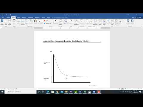 Single Factor Systematic Risk