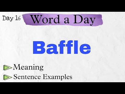 🔵DAY 16 | Baffle | English vocabulary - meaning & example | #Shorts #YouTube_Shorts #Shortsvideos |