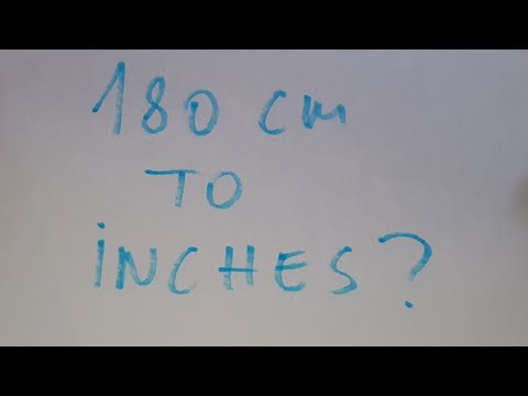 180 cm to inches?