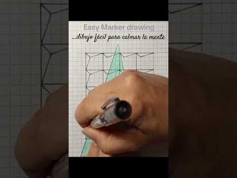 Easy Marker Drawing, dibujo fácil con marcador #dibujo #drawing #3ddesign