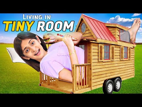 Living in A TINY ROOM Challenge - Used Mini Thing for 24 hours | MyMissAnand