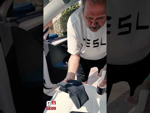 TopCoat Products F11Pro on a Tesla Interior