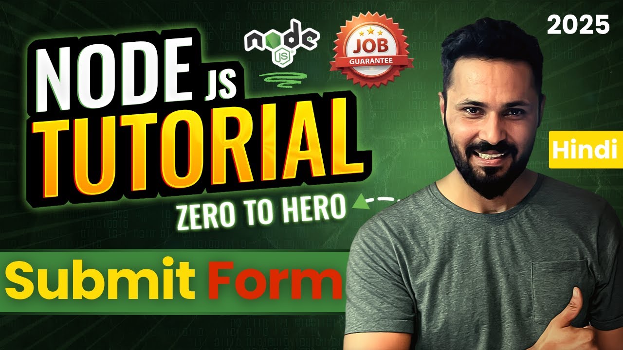 Node JS Tutorial in Hindi #15 How to Submit Form with Node.js