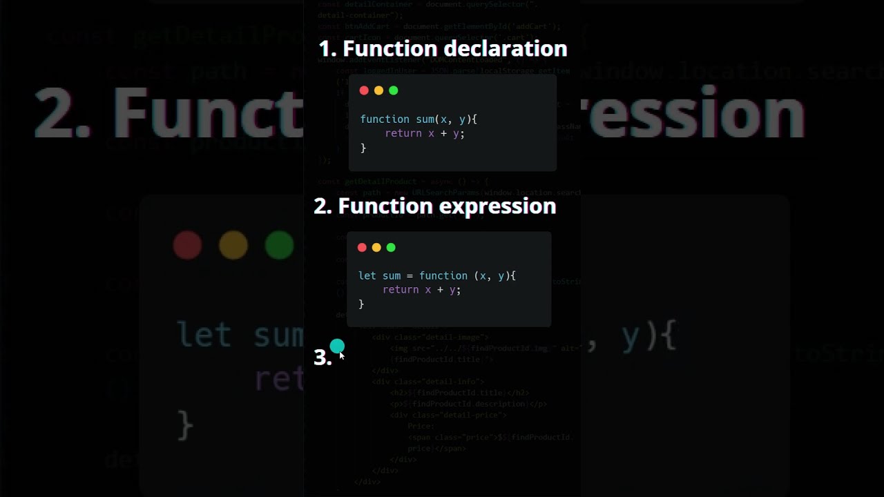 Các loại function trong Javascript #technewlife #programming #function  #javascript