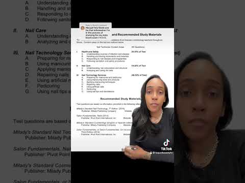 Illinois Nail TechState Board Exam prep Part 2 #nailtechstudent #stateboardexamprep