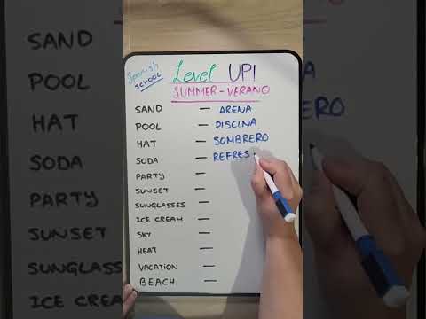 🌊Learn about the summer in Spanish☀️