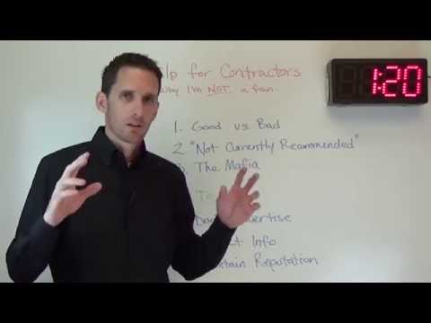 Contractor Marketing 2-Minute Tuesday: Yelp for Contractors - Why I'm Not a Fan