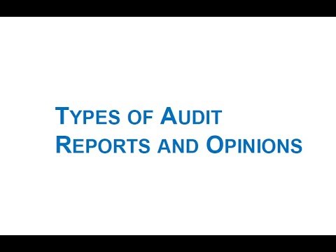 Audit Reports and Opinions