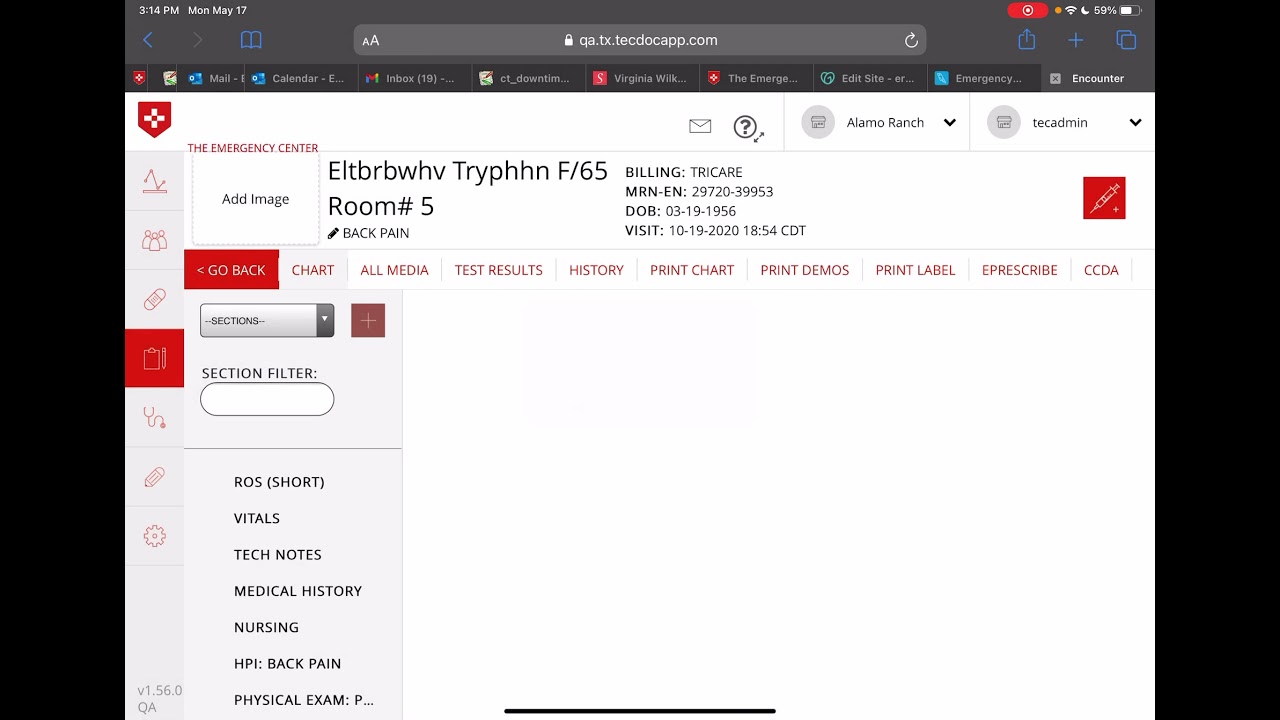 Recording lab results using the camera