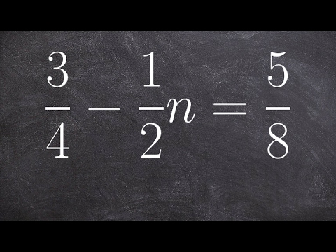 How to solve an equation with fractions of a two step equation