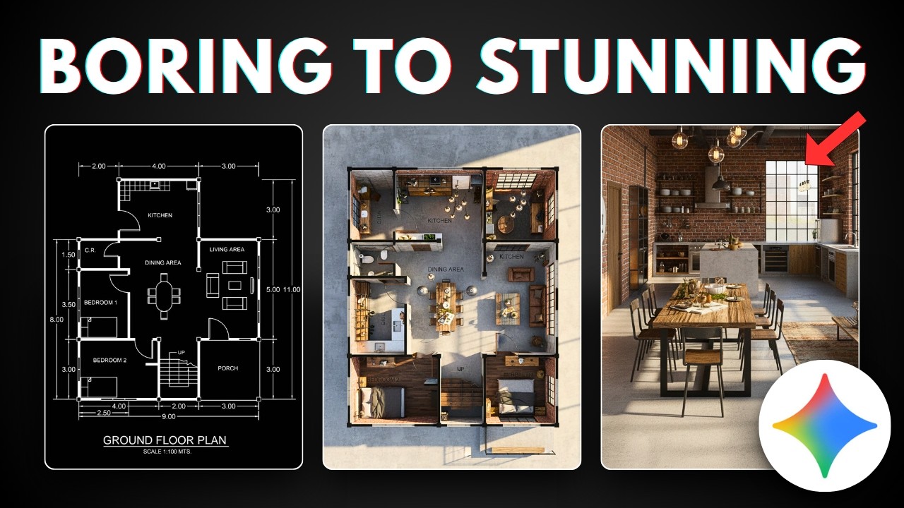 How to Transform Flat Floor Plans into STUNNING 3D Visualizations with Gemini AI