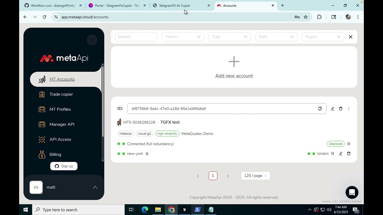 How to connect your MetaAPI to the AI cloud copier #metatrader_4  #metatrader5 #telegramforexsignals