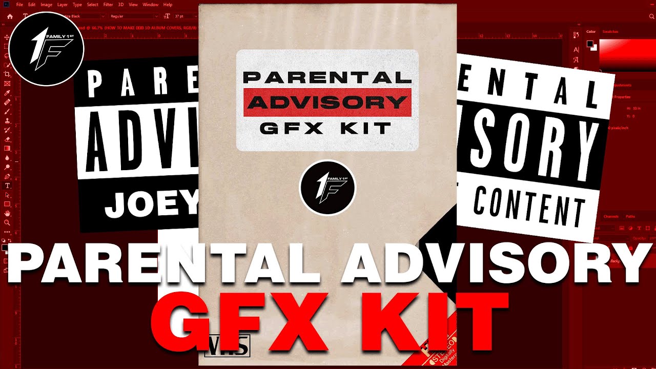 PARENTAL ADVISORY STICKER PACK / GFX KIT