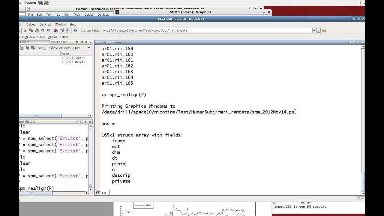 SPM Estimate & Reslice: Command Line