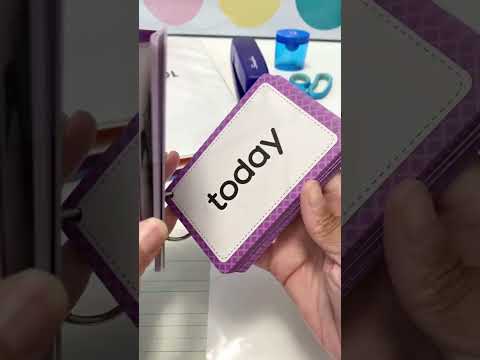 Sight word flash cards for little learners #fok #flashcards