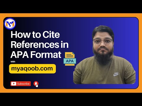 How to Cite References in APA Format | MY Solutions #APAformatcitation #APAstylereferencing