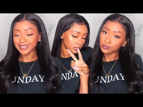 MY FIRST TIME TRYING A LACE FRONTAL WIG!!! The Struggle Was Real!! 丨Cynosure Body Wave Hair Wig