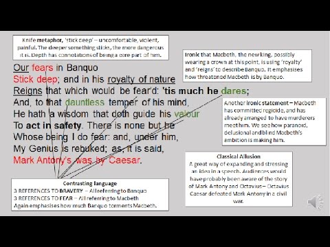 Macbeth Analysis for GCSE Edexcel 9-1: Act 3 Scene 1