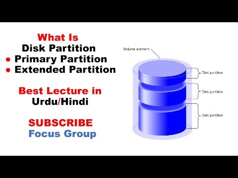 What is Disk Partition || Primary Partition & Extended Partition || Lecture in Urdu/Hindi