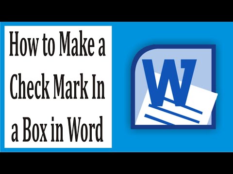 How to Make Check Mark In Box in Microsoft Word #48