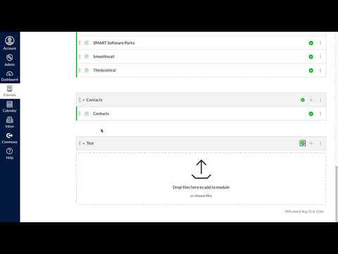 CANVAS Module and Assignment Visibility