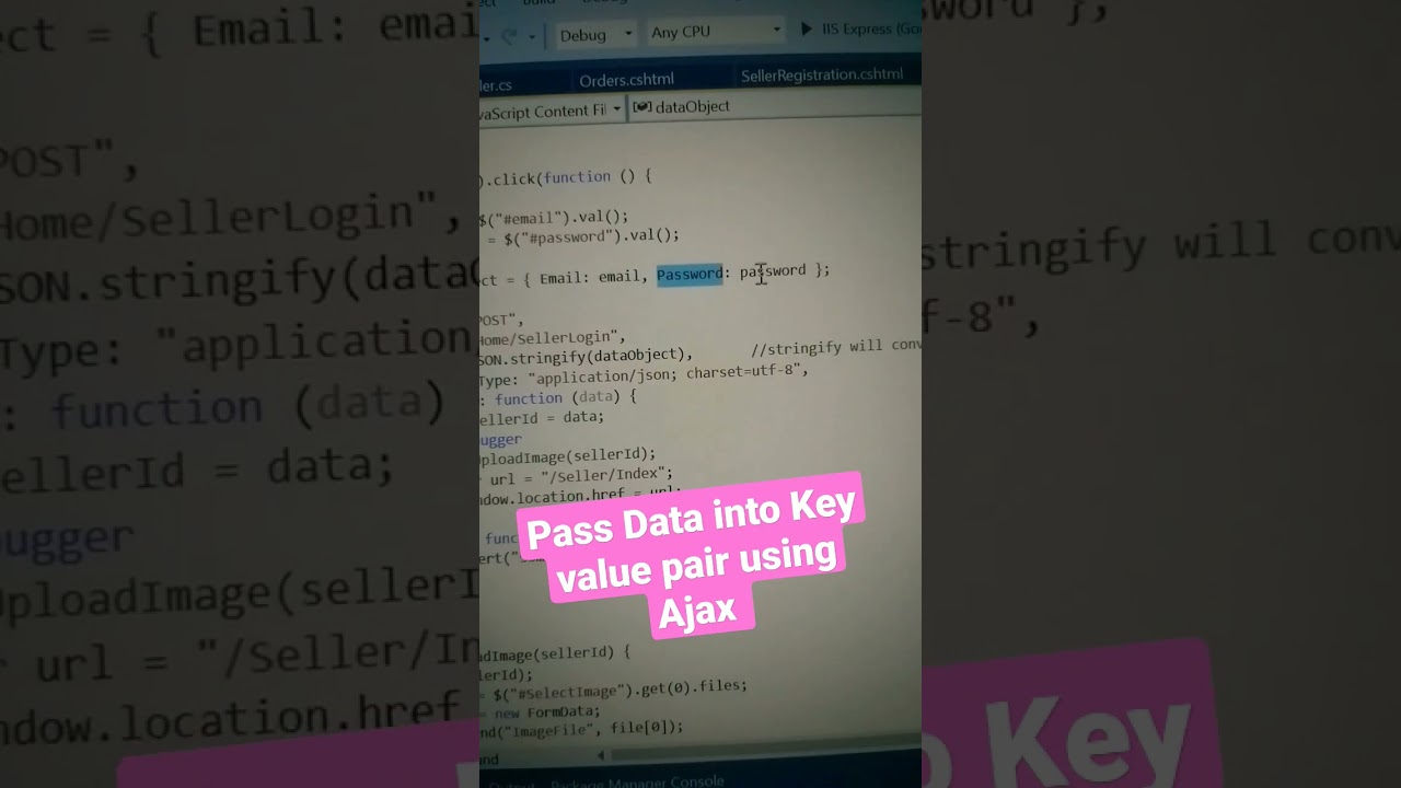 How to pass data using Ajax #codewithND #codelover #code #Ajax #jquery #codelover