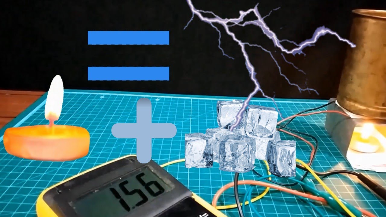 HOW TO MAKE ELECTRICITY FROM CANDLE  | HEAT TO CURRENT