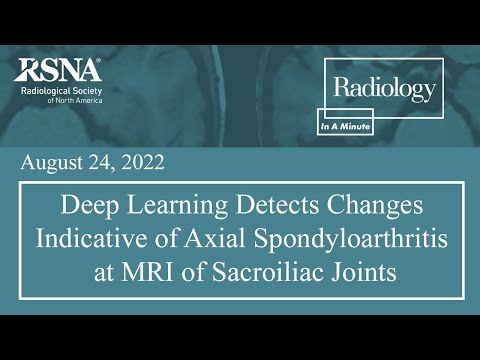 Deep Learning Detects Changes Indicative of Axial Spondyloarthritis at MRI of Sacroiliac Joints