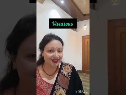 Meaning of Vivacious #viral #new @monikams32