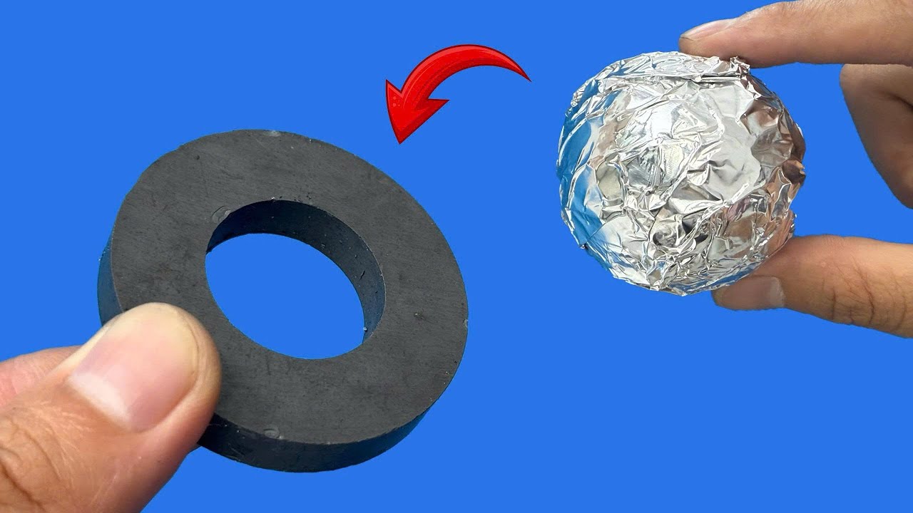 Place Aluminum Foil on a Magnet and You Will not Believe the Incredible Result!