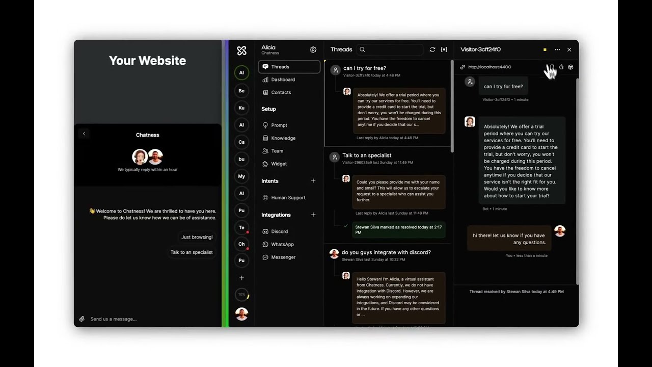 Chatness Highlight: Realtime Threads and Messages