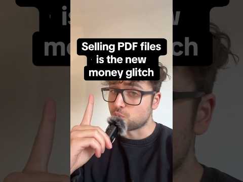 Selling PDF files is the new money glitch