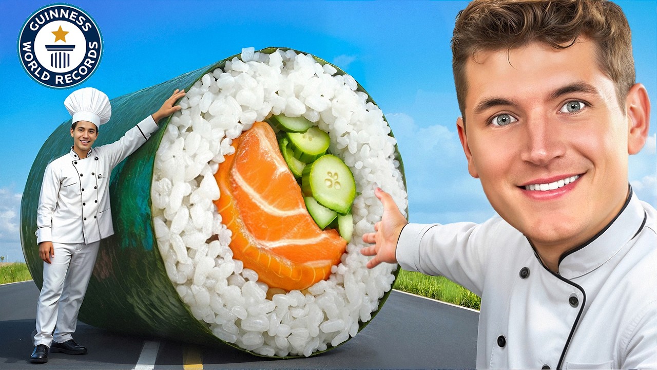 I Made The World's Largest Sushi!