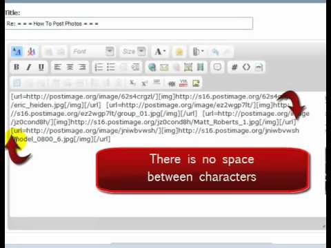 How To Post Photos using Postimage.org