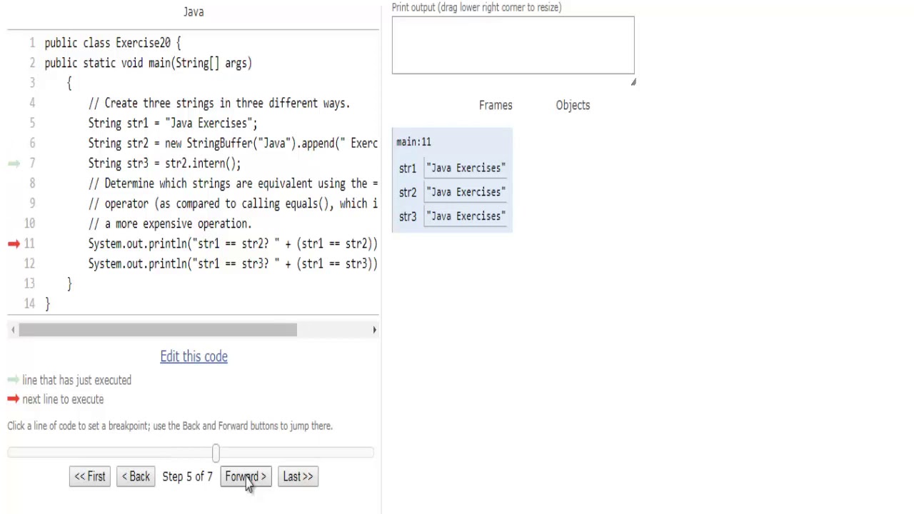 w3resource.com: Java String Exercise-20