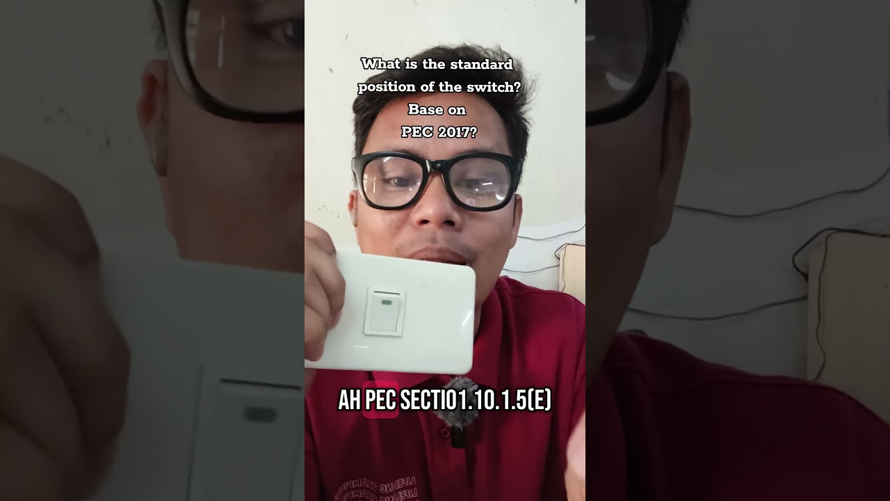 What is the standard Position of Switch Base on PEV 2017? #switch #pec #electrical