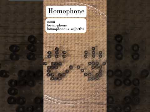 'Homophone' Word Definition & Pronunciation | Satisfying Crafting | #dictionary #newwords #homophone