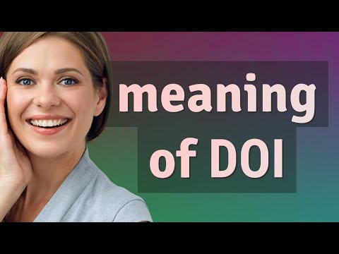 Doi | meaning of Doi