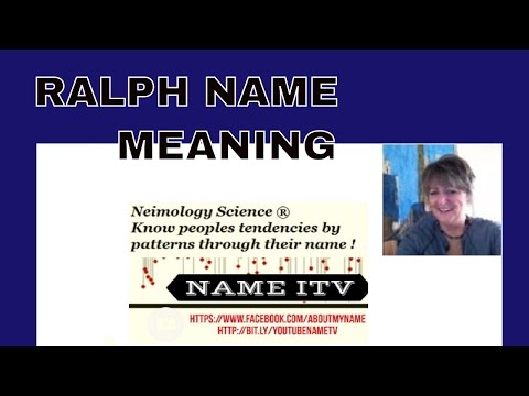 Ralph 1st. Name Meaning, Names, Name