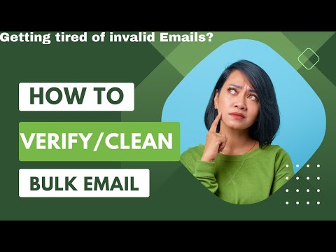 How To Verify Your Email List | Email Bulk Verifier