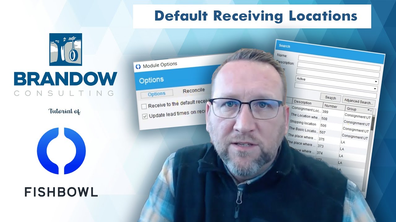 Default Receiving Locations - Fishbowl Advanced Receiving Deep Dive (v2024)