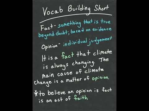 Fact, Opinion & Faith