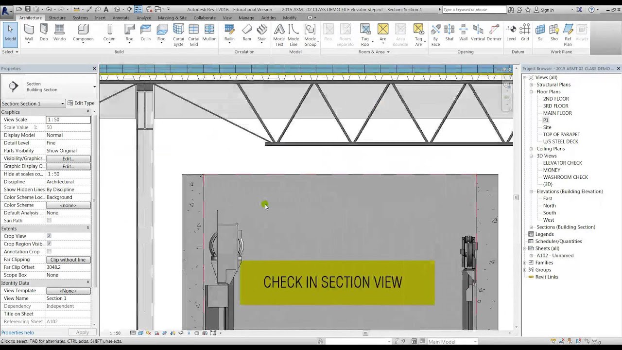 REVIT OFFICE BUILDING Lesson 22 Elevator