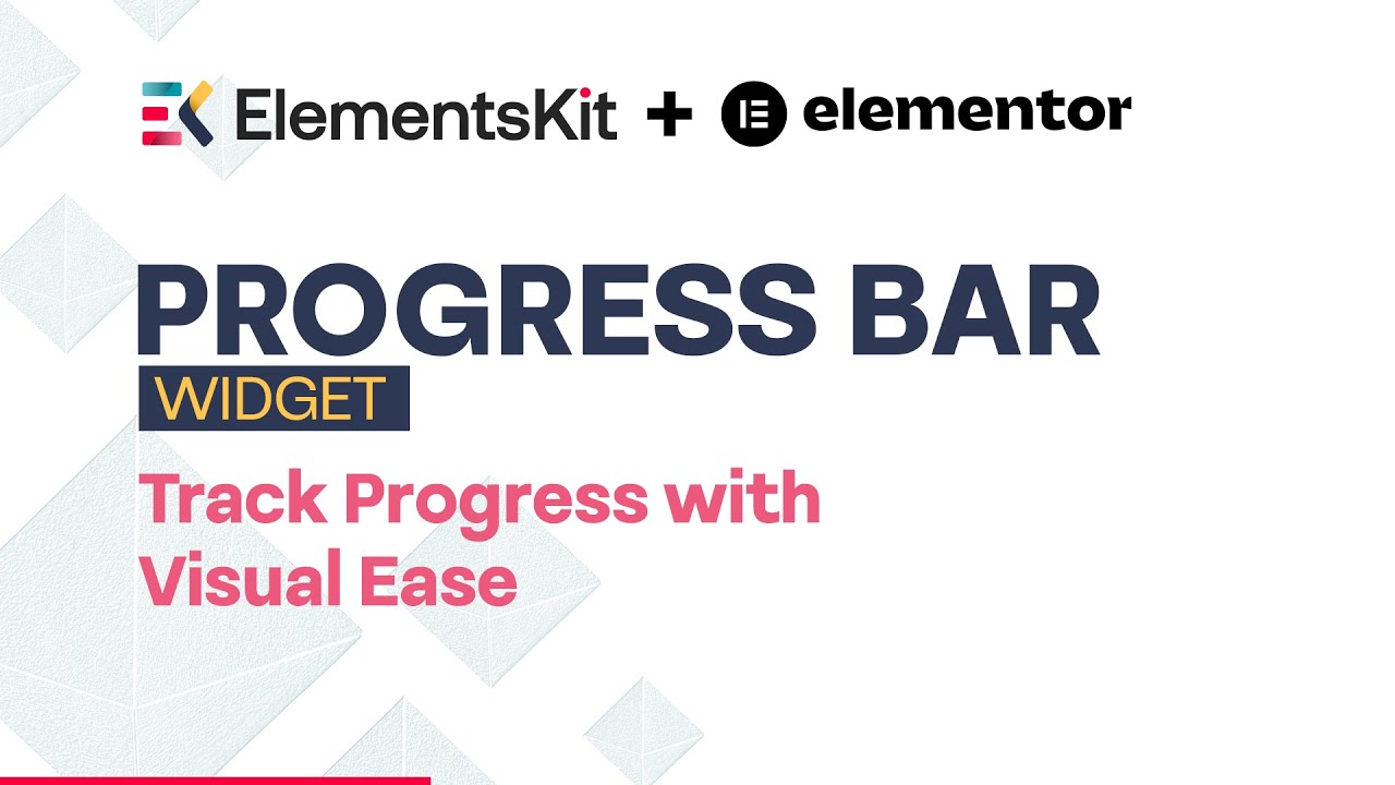 Progress Bar Element ● ElementsKit Addon for Elementor, WordPress ● 2025