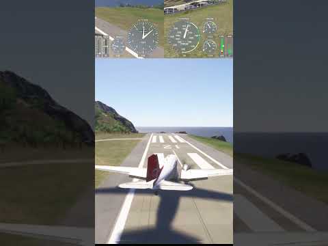 DC-3 Douglass @ Landing SABA - What a rough landing! #flightsimulator #msfs2024 #saba #dc3 #proppwr